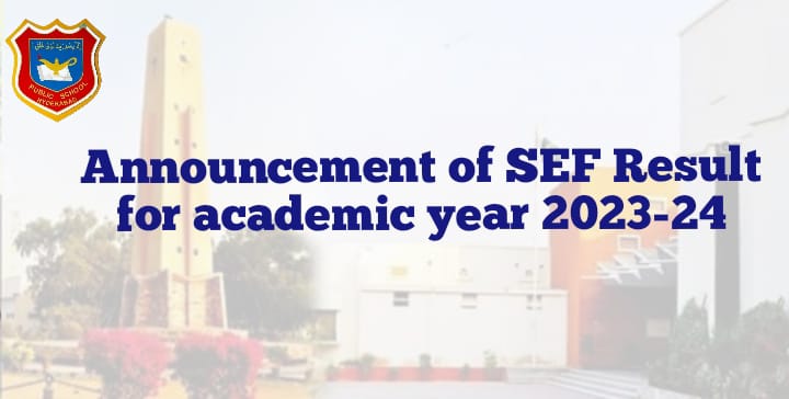 SEF RESULT – Public School Hyderabad